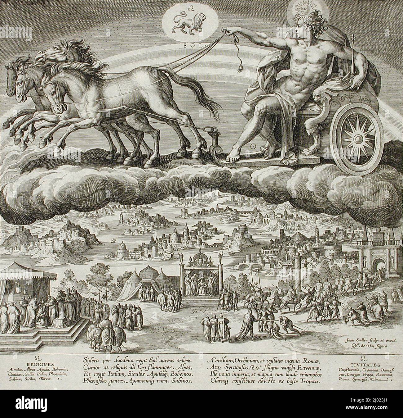 Saturn. Johannes Sadeler I (Flanders, Brussels, 1550-circa 1600 ...