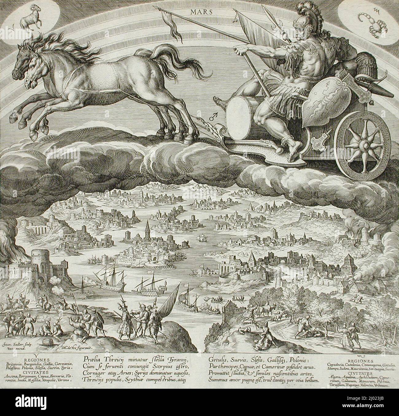 Mars. Johannes Sadeler I (Flanders, Brussels, 1550-circa 1600 ...