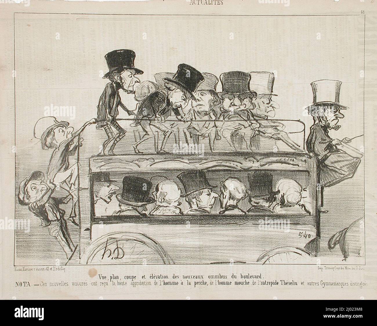 Vue et elevation des omnibus du boulevard hi-res stock photography and ...