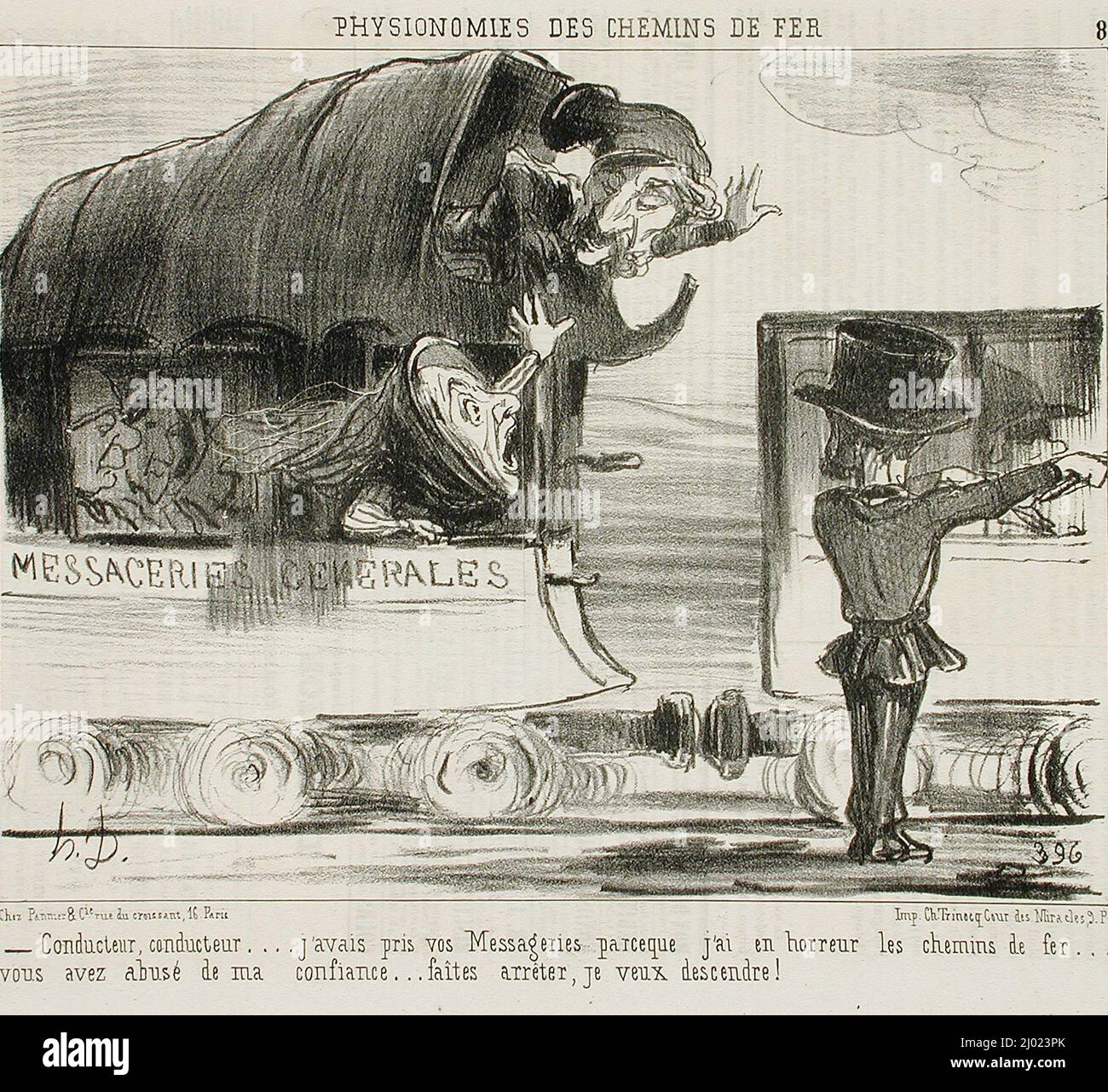 Conducteur...j'avais pris vos Messageries.... Honoré Daumier (France ...