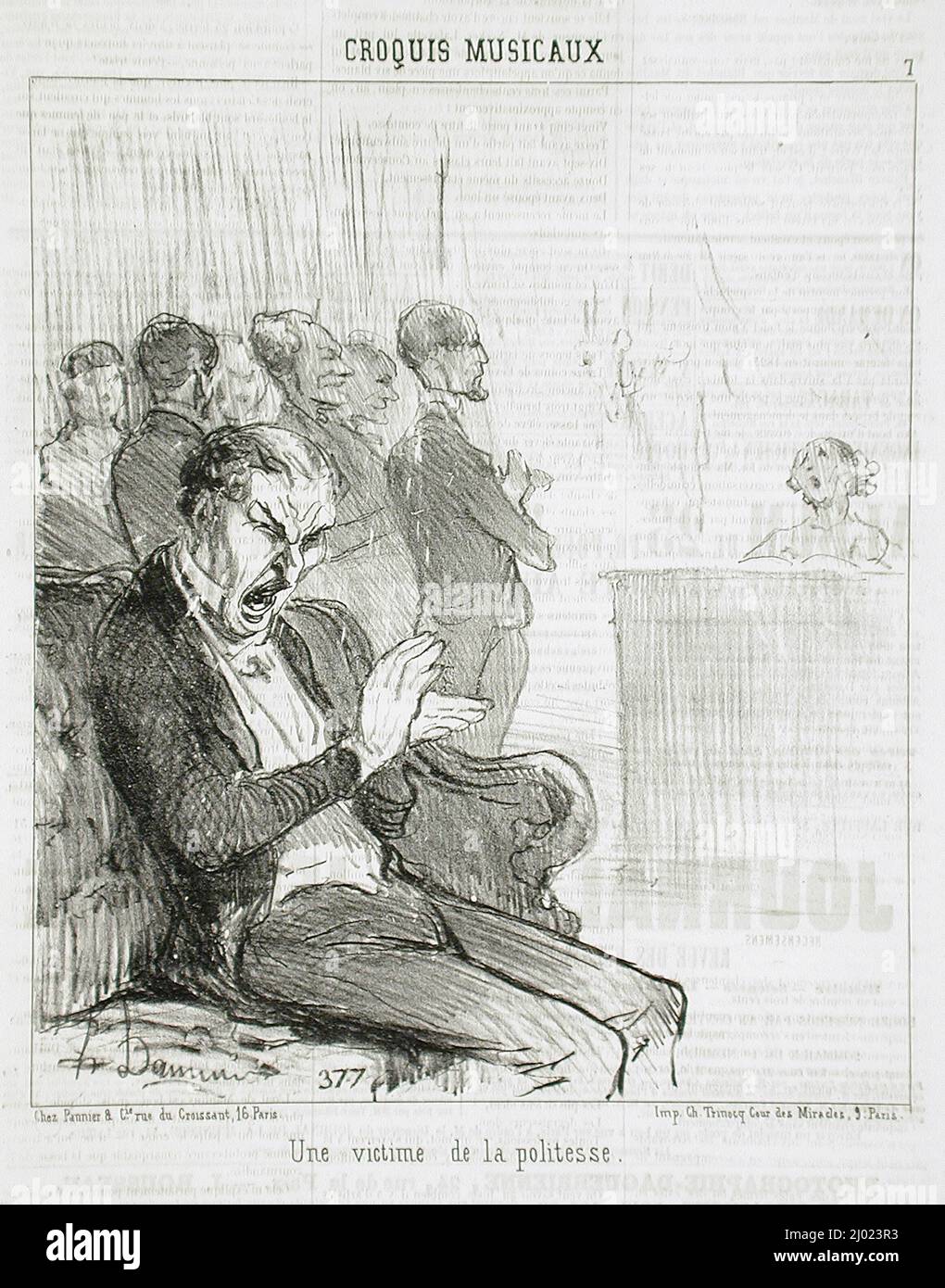 Une Victime de la politesse. Honoré Daumier (France, Marseilles, 1808 ...