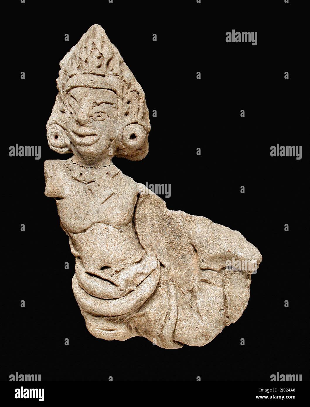 Celestial Figure. Thailand, Ku Bua (?), Mon-Dvaravati, Ku Bu, 7th-8th ...