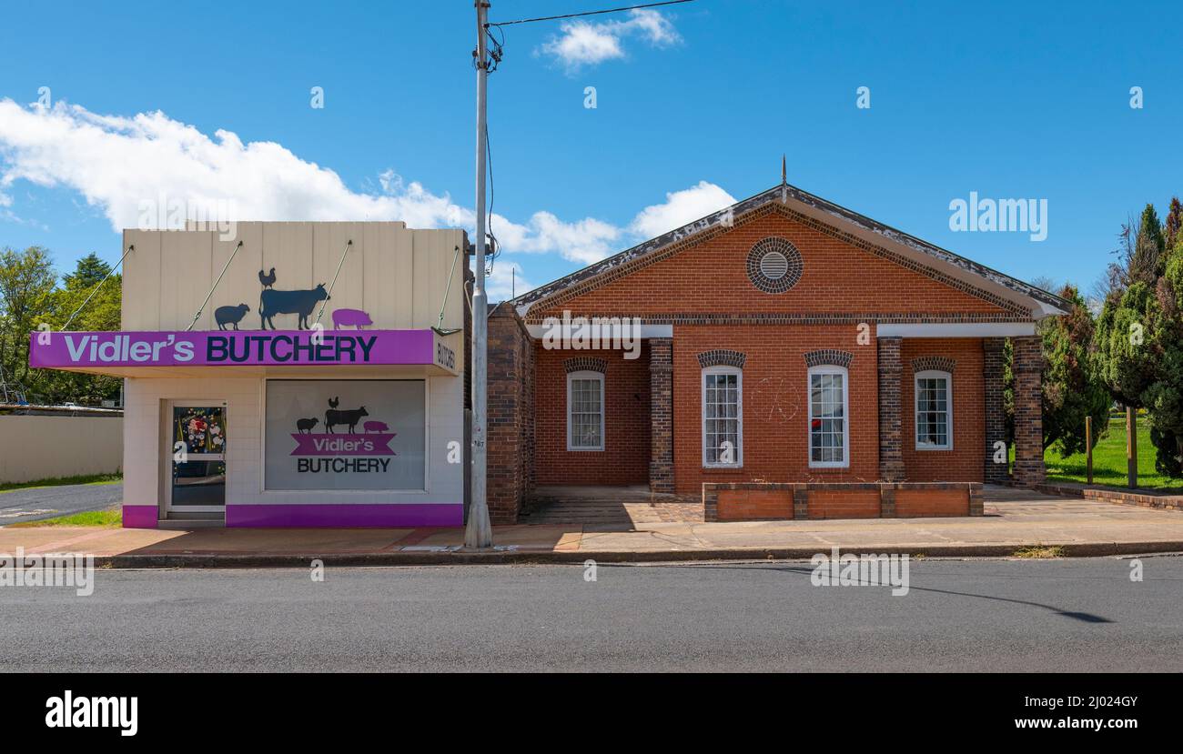 The main street of Guyra in northern New South Wales, Australia Stock ...