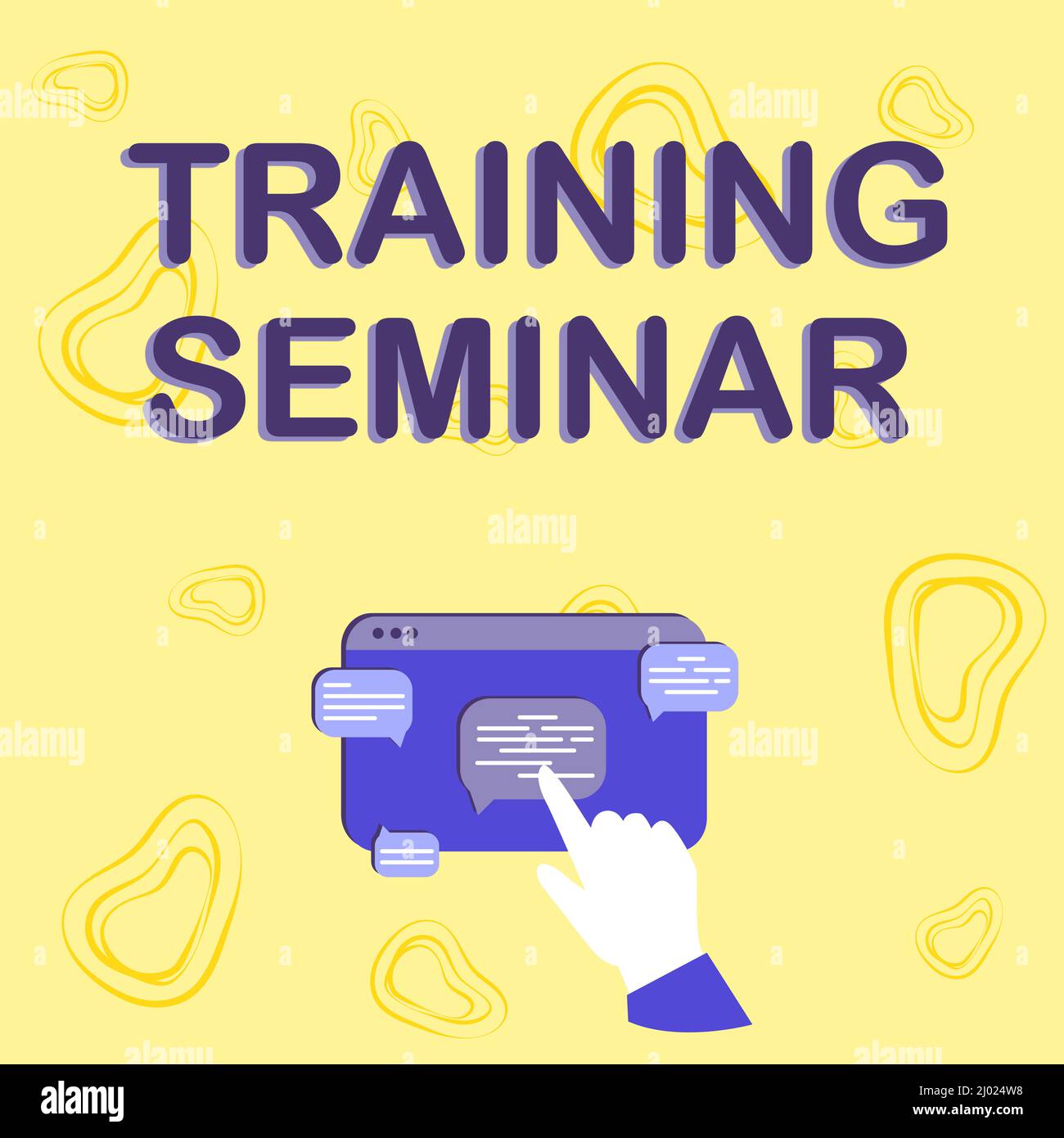 Text sign showing Training Seminar. Word Written on Academic ...
