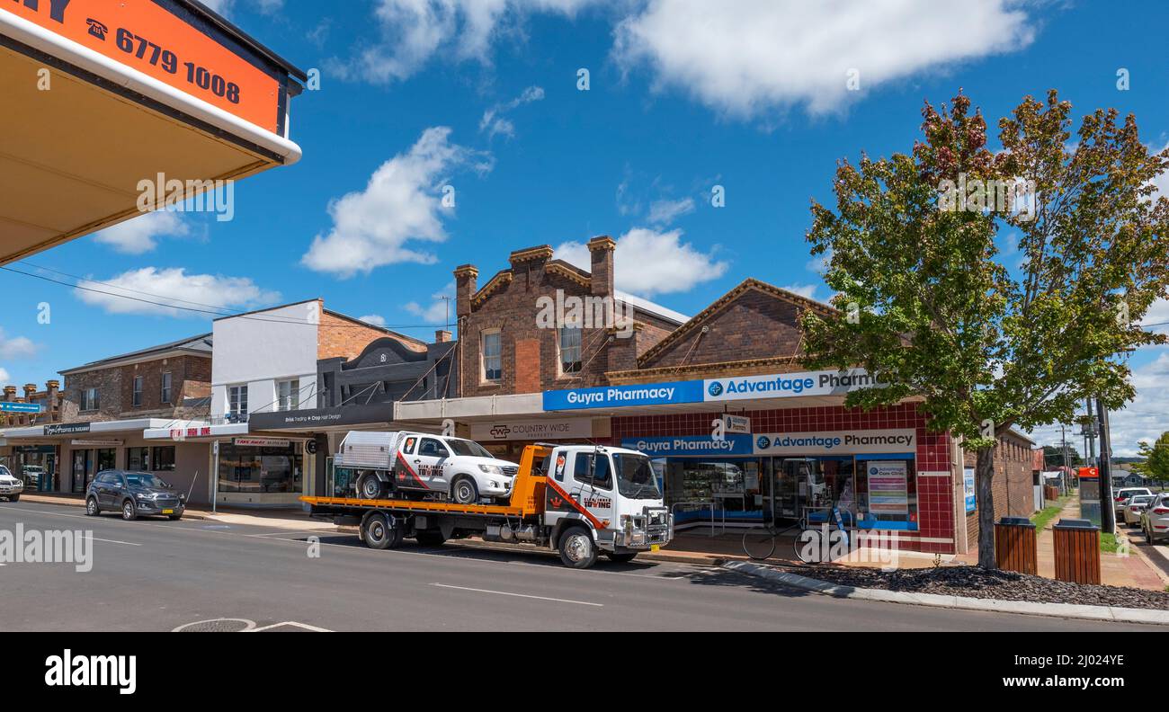 The main street of Guyra in northern New South Wales, Australia Stock ...