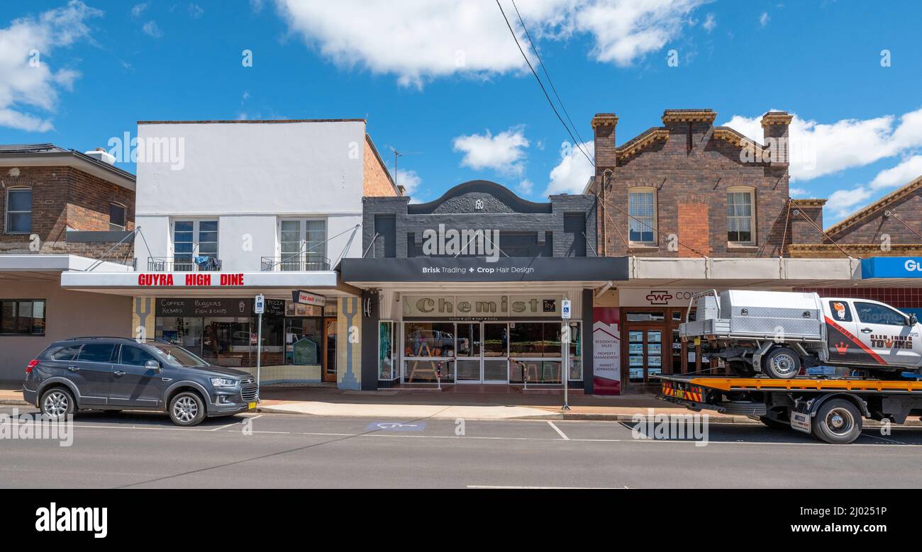 The main street of Guyra in northern New South Wales, Australia Stock ...