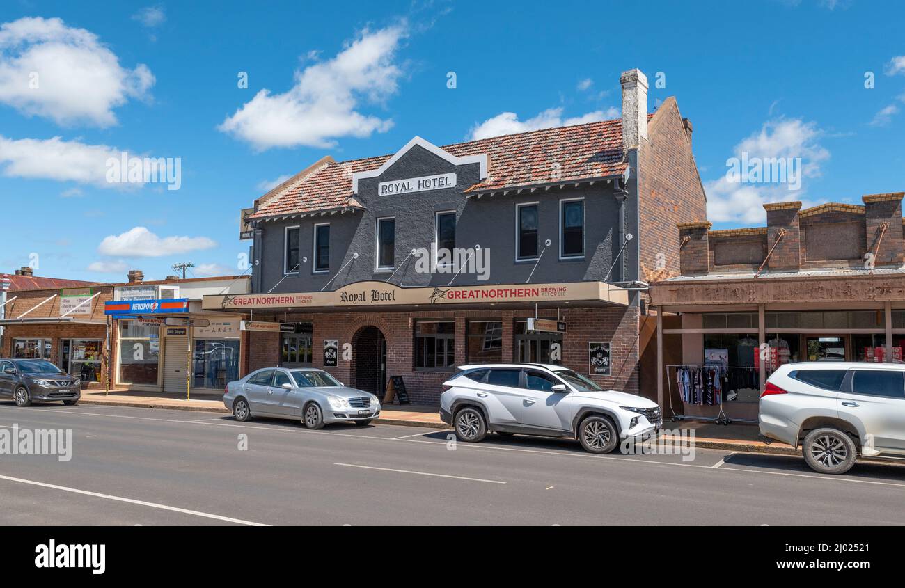The main street of Guyra in northern New South Wales, Australia, the ...