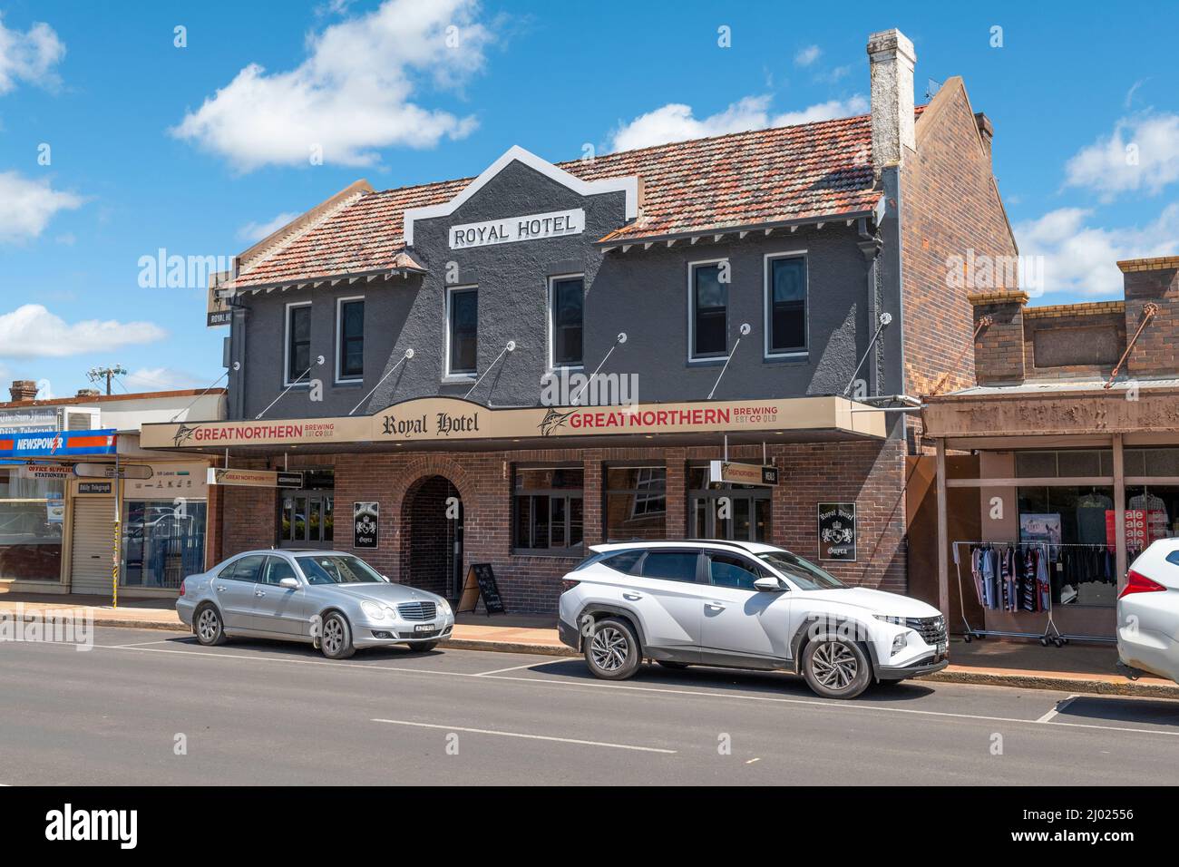 The main street of Guyra in northern New South Wales, Australia, the ...