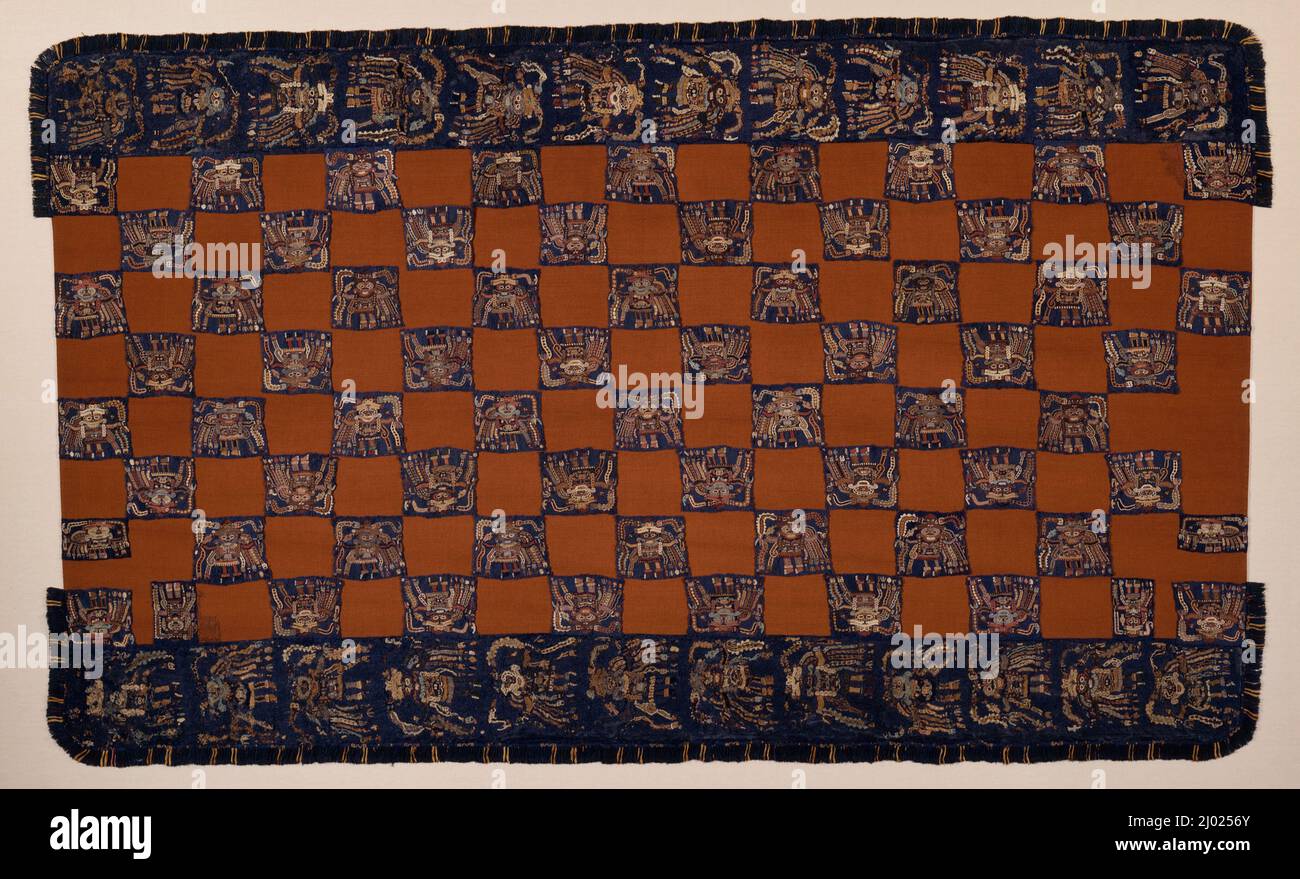 Mantle. Peru, South Coast, Paracas, 100 B.C.-A.D. 200. Costumes ...