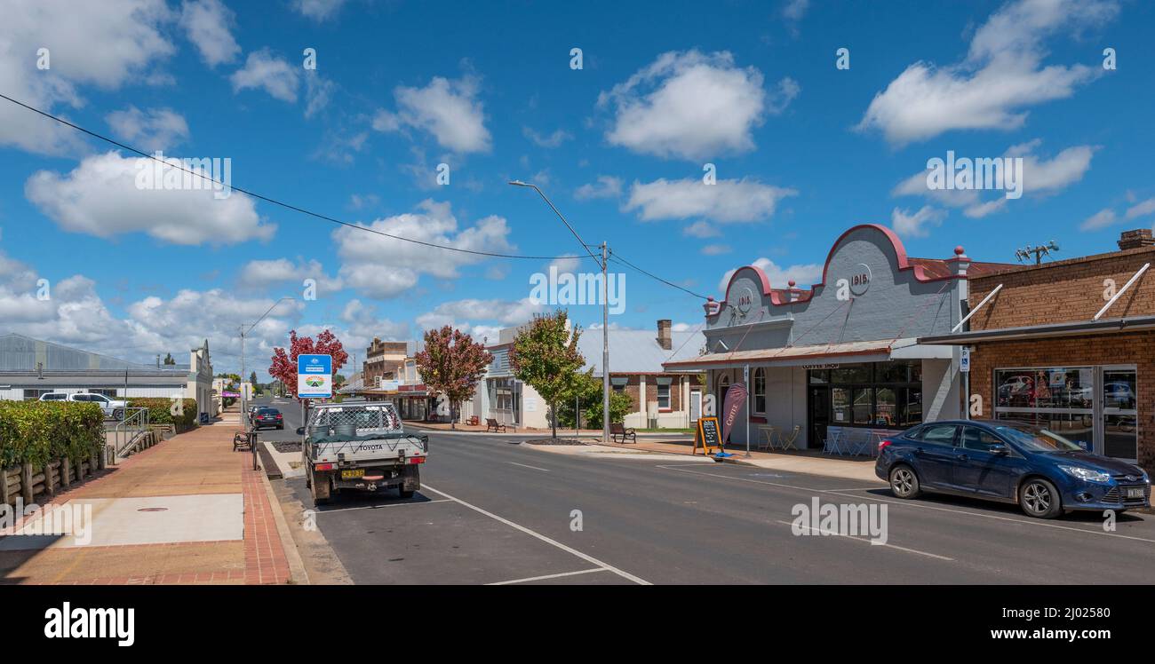 The main street of Guyra in northern New South Wales, Australia Stock ...