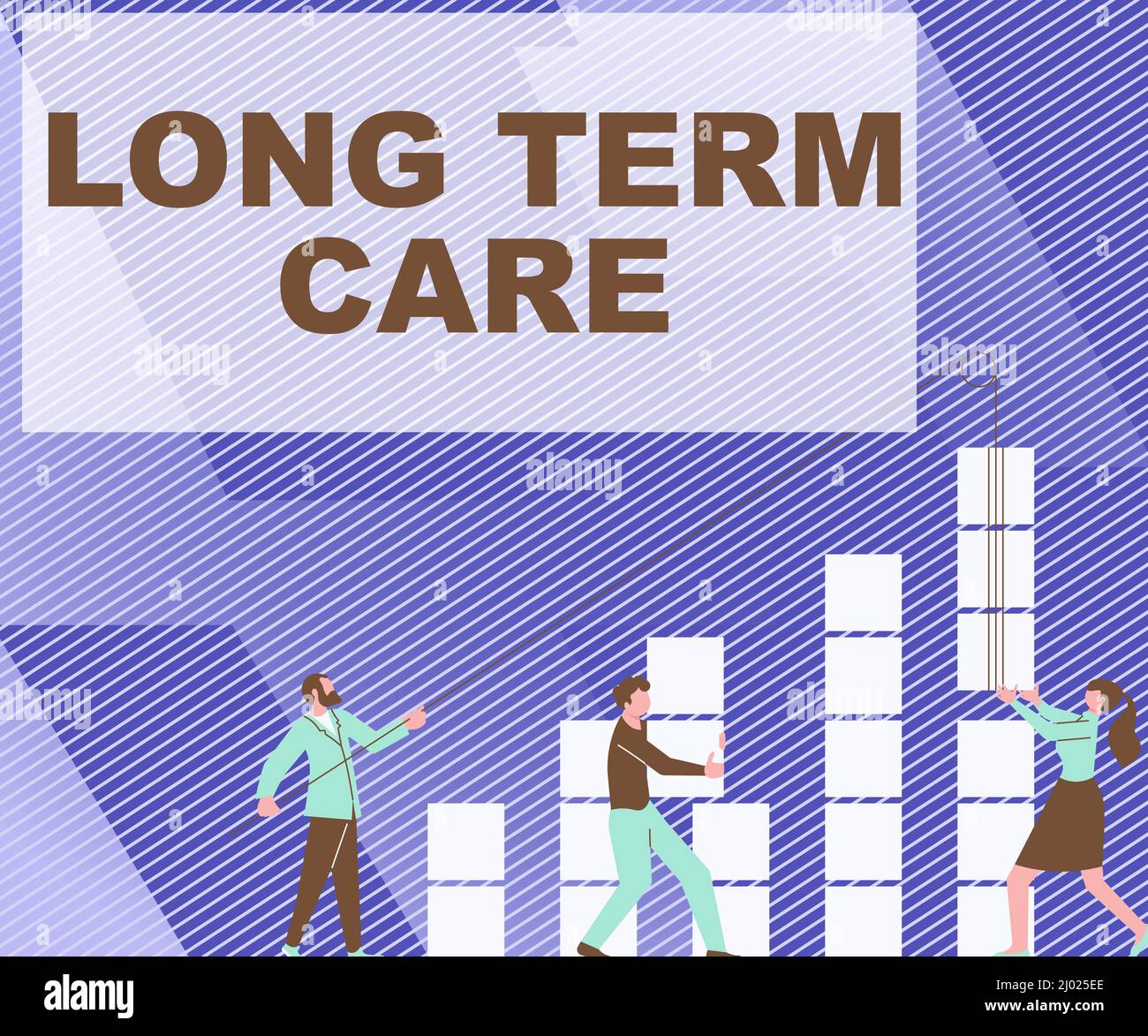 Writing displaying text Long Term Care. Internet Concept Adult medical ...