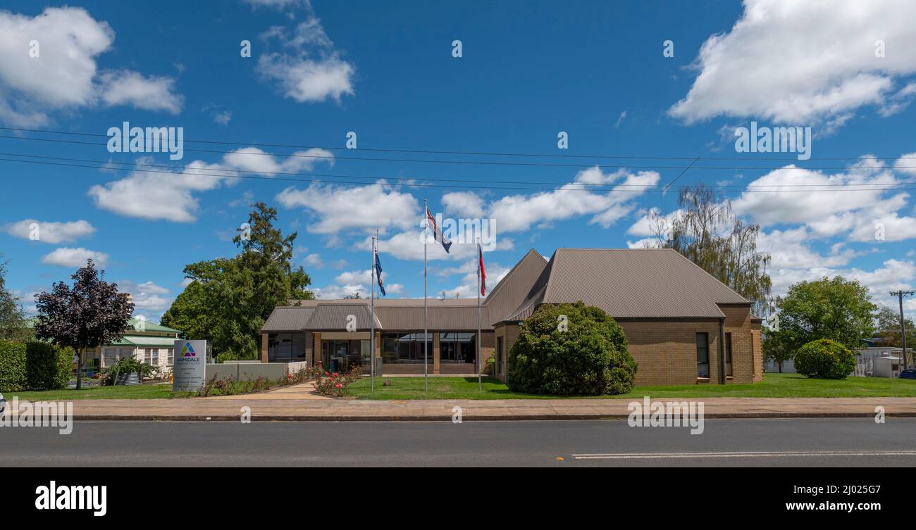 Armidale Regional Council, Guyra Office in the main street of Guyra in ...