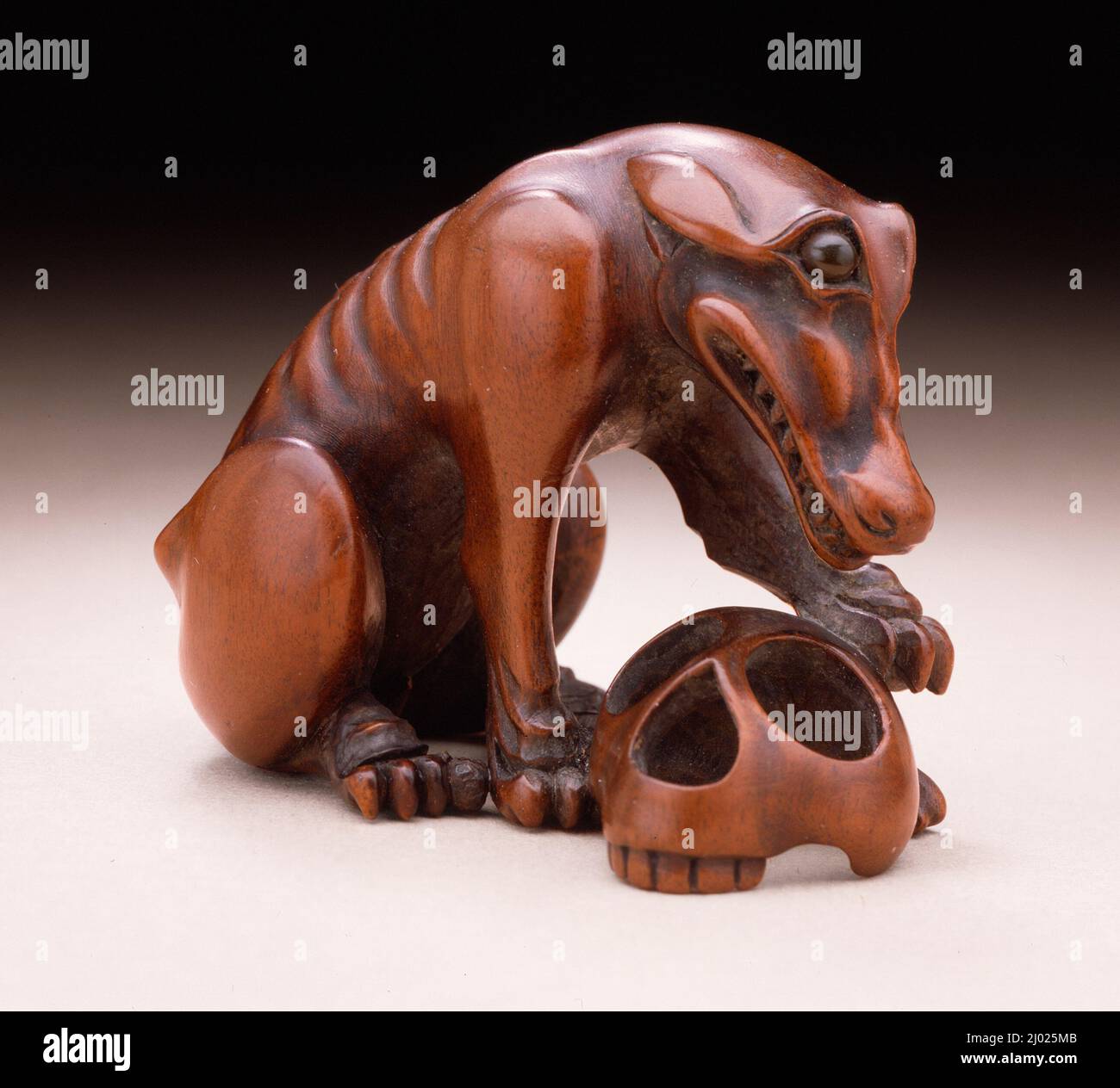 Wolf and Skull. Japan, 19th century. Costumes; Accessories. Wood with ...