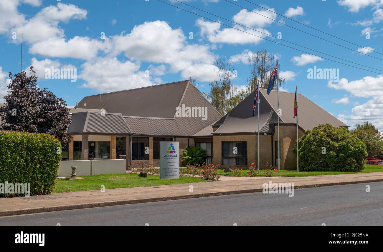 Armidale Regional Council, Guyra Office in the main street of Guyra in ...