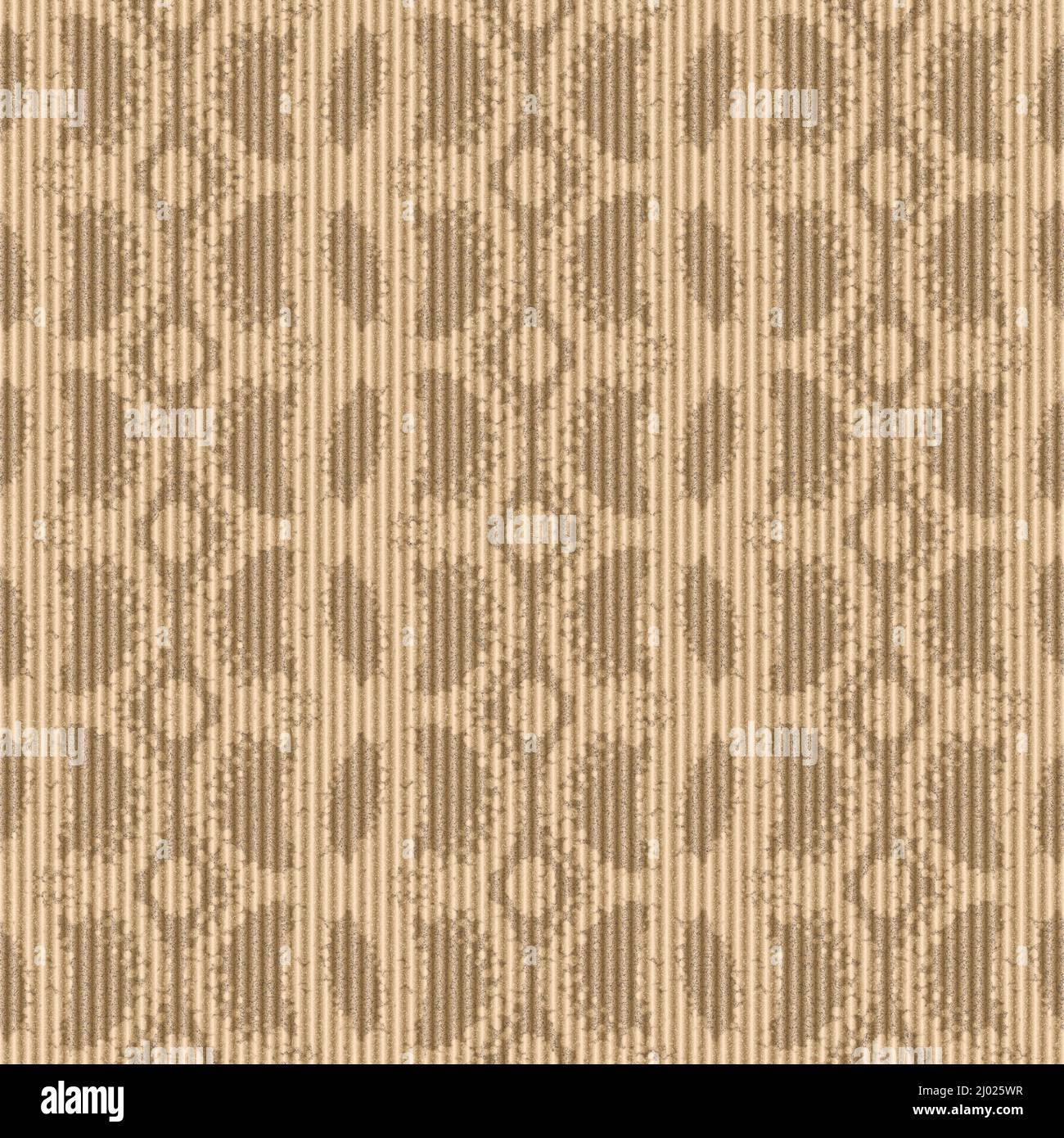 Ecru recycled corrugated pulp card paper texture. Ribbed plain neutral ...