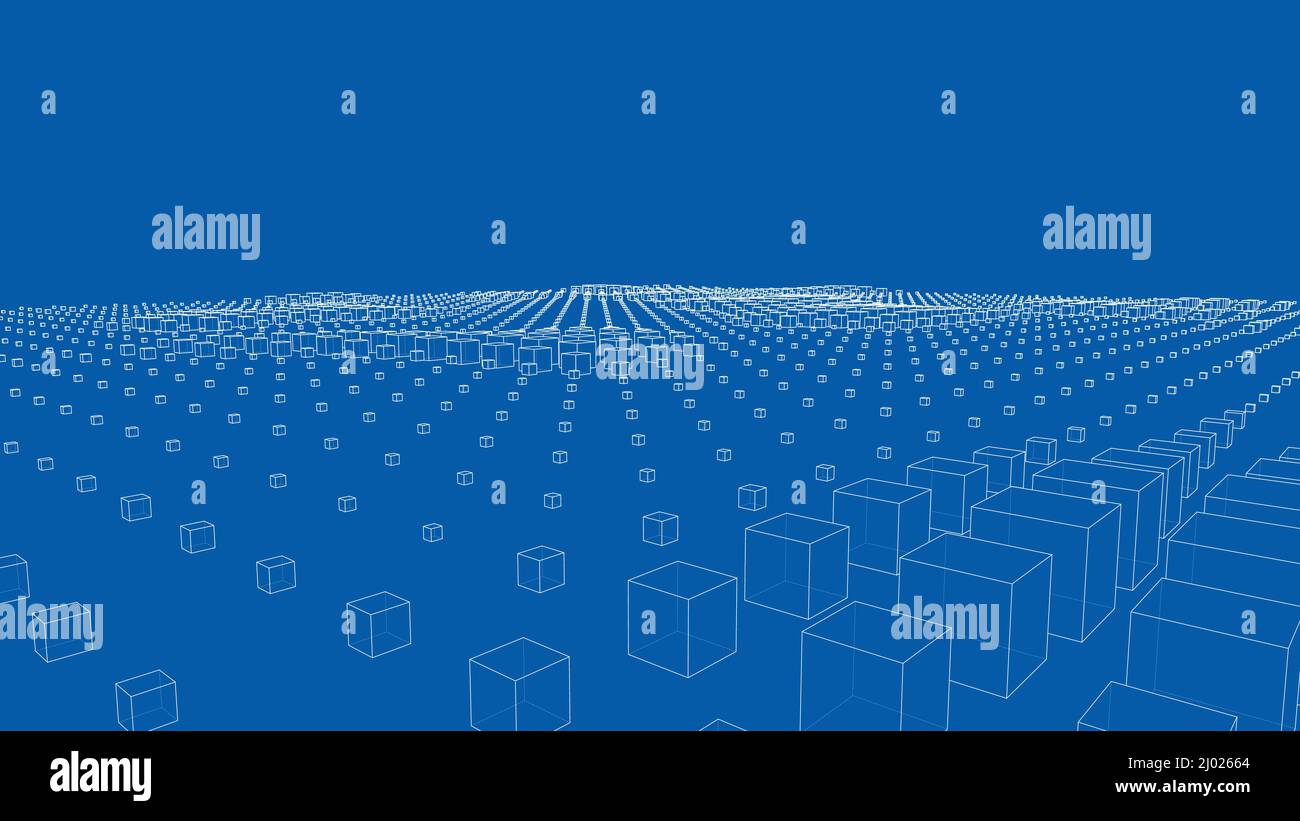 Vector abstract boxes background Stock Vector Image & Art - Alamy