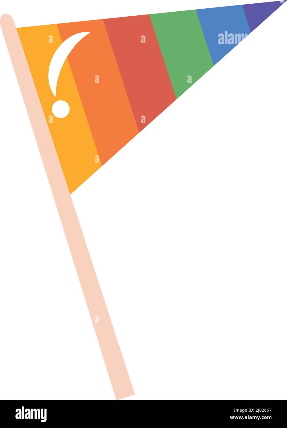 lgtbi triangle flag in pole Stock Vector Image & Art - Alamy