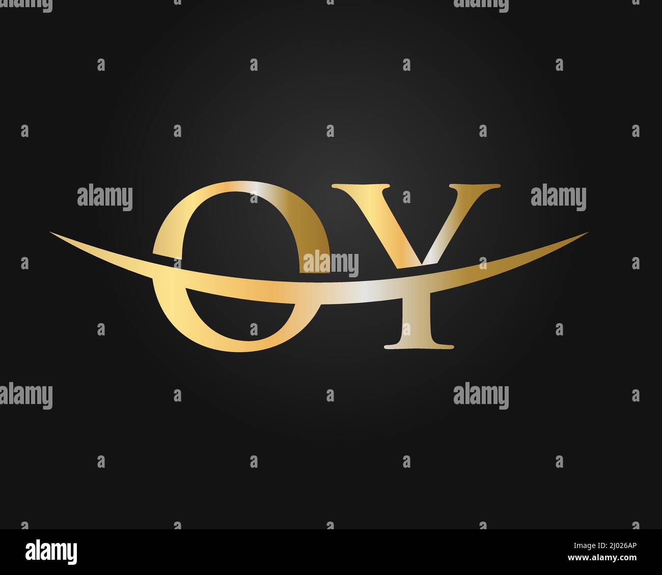 Initial Monogram Letter OY Logo Design Vector. OY Logo Design Template ...