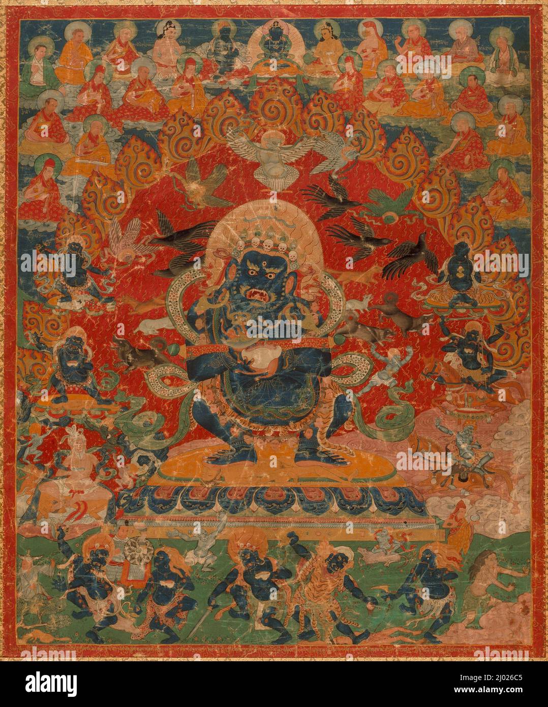 Mahakala Panjarnata (Lord of the Pavilion). Central Tibet, Ngor ...