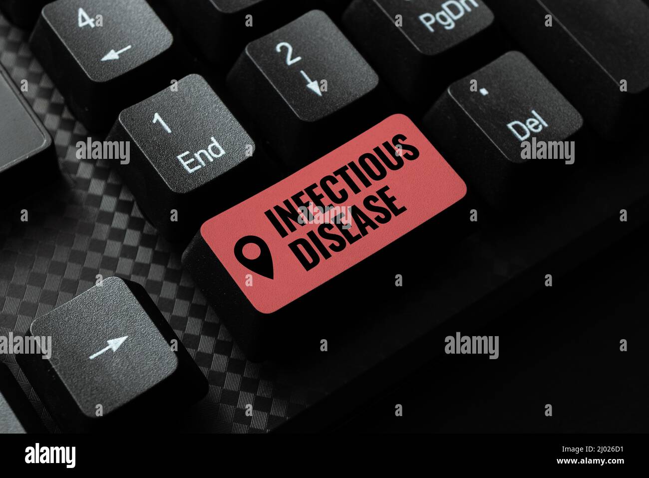 Handwriting text Infectious Disease. Concept meaning caused by ...