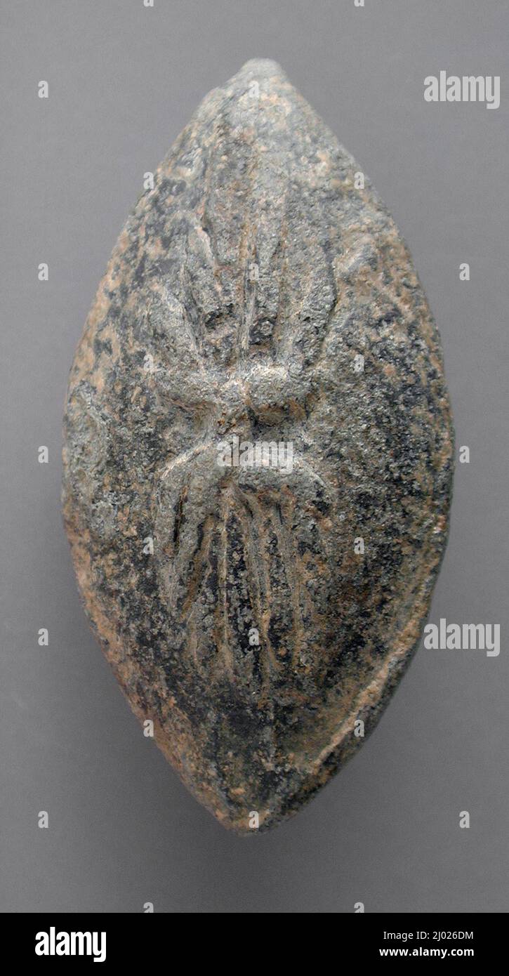 Sling Bullet with Thunderbolt. Egypt, Late Period - Greco-Roman Period ...