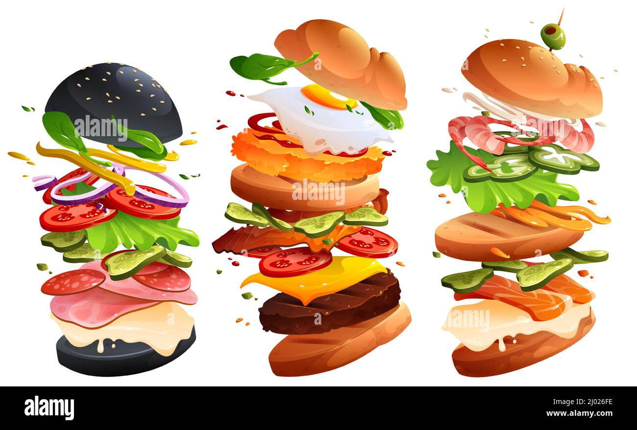 Separated ingredients Stock Vector Images - Alamy