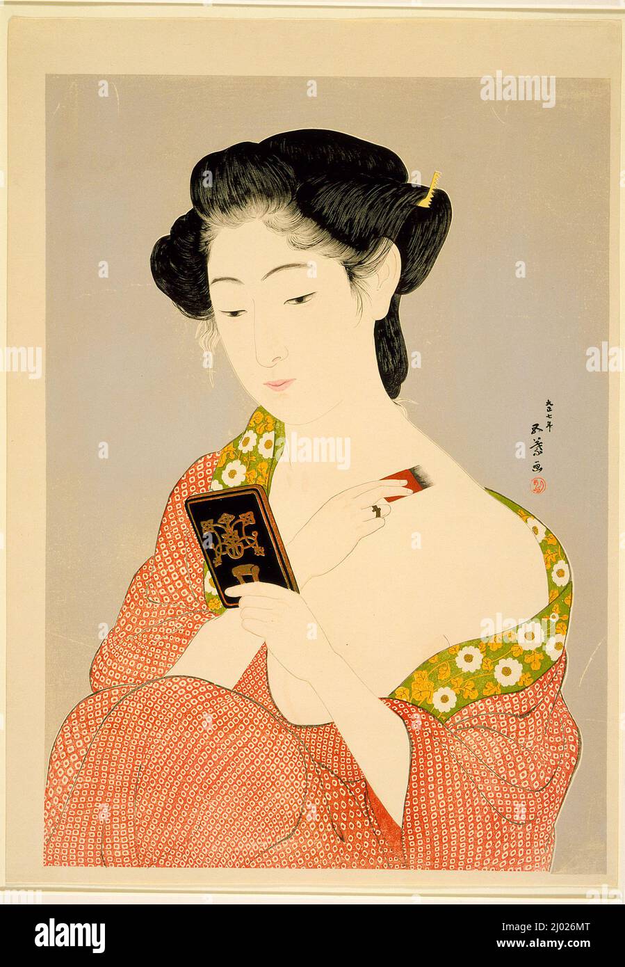 Woman at Toilette. Hashiguchi Goyō (Japan, 1880-1921). Japan, 1918 ...