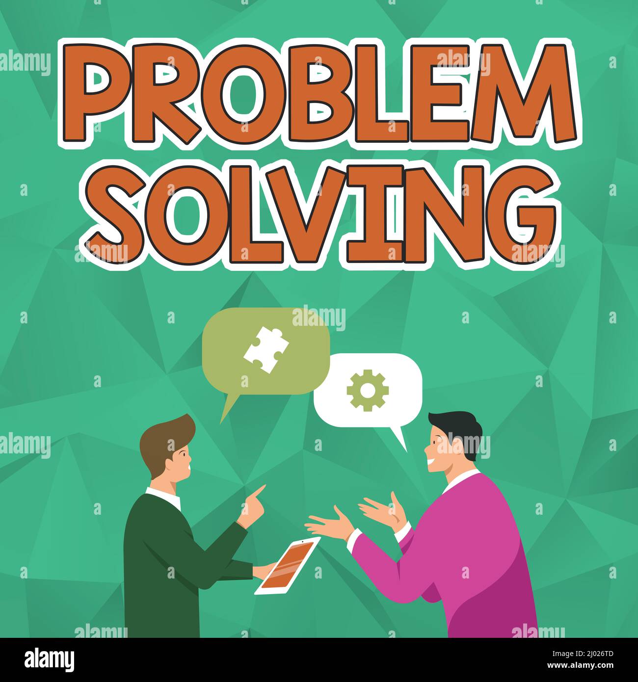 Conceptual caption Problem Solving. Business idea to find an answer or ...