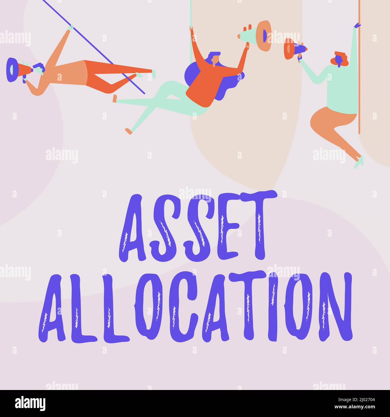 Writing displaying text Asset Allocation. Business idea proportion and ...
