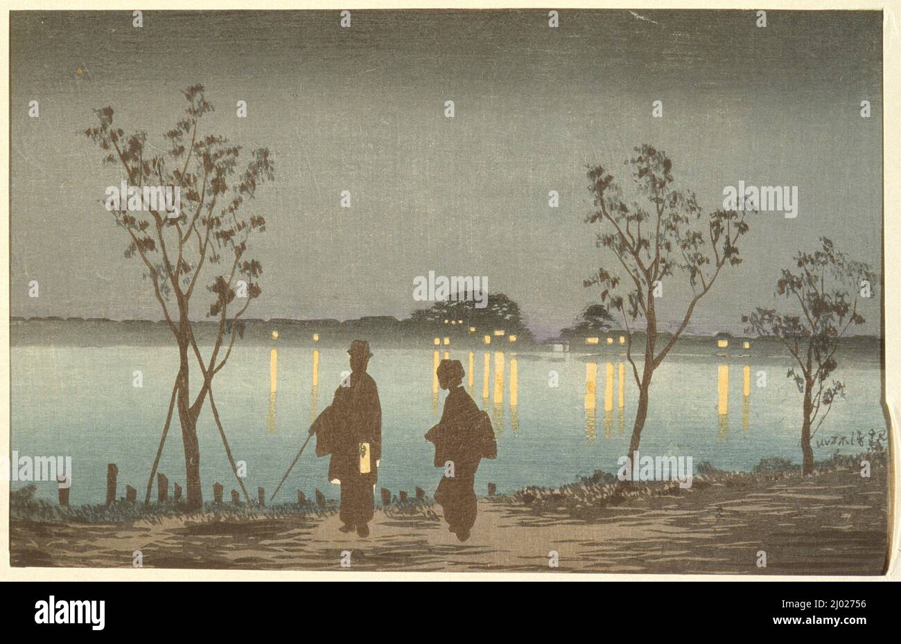 Night on the Sumida River. Kobayashi Kiyochika (Japan, 1847-1915 ...