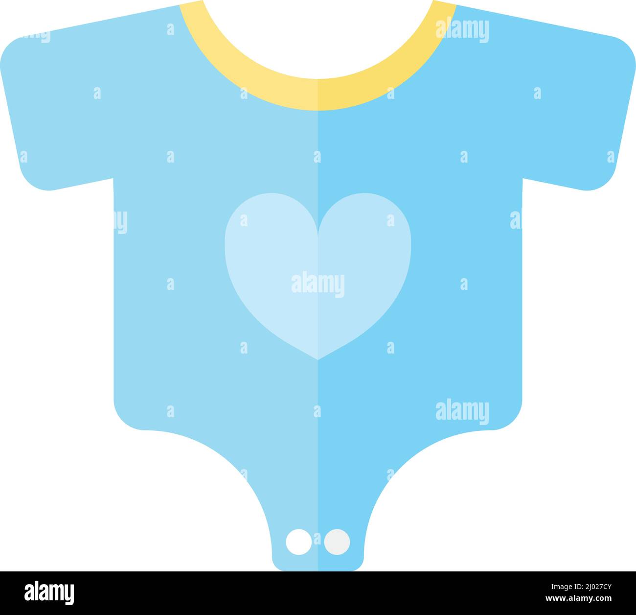 baby blue clothes with heart Stock Vector Image & Art - Alamy