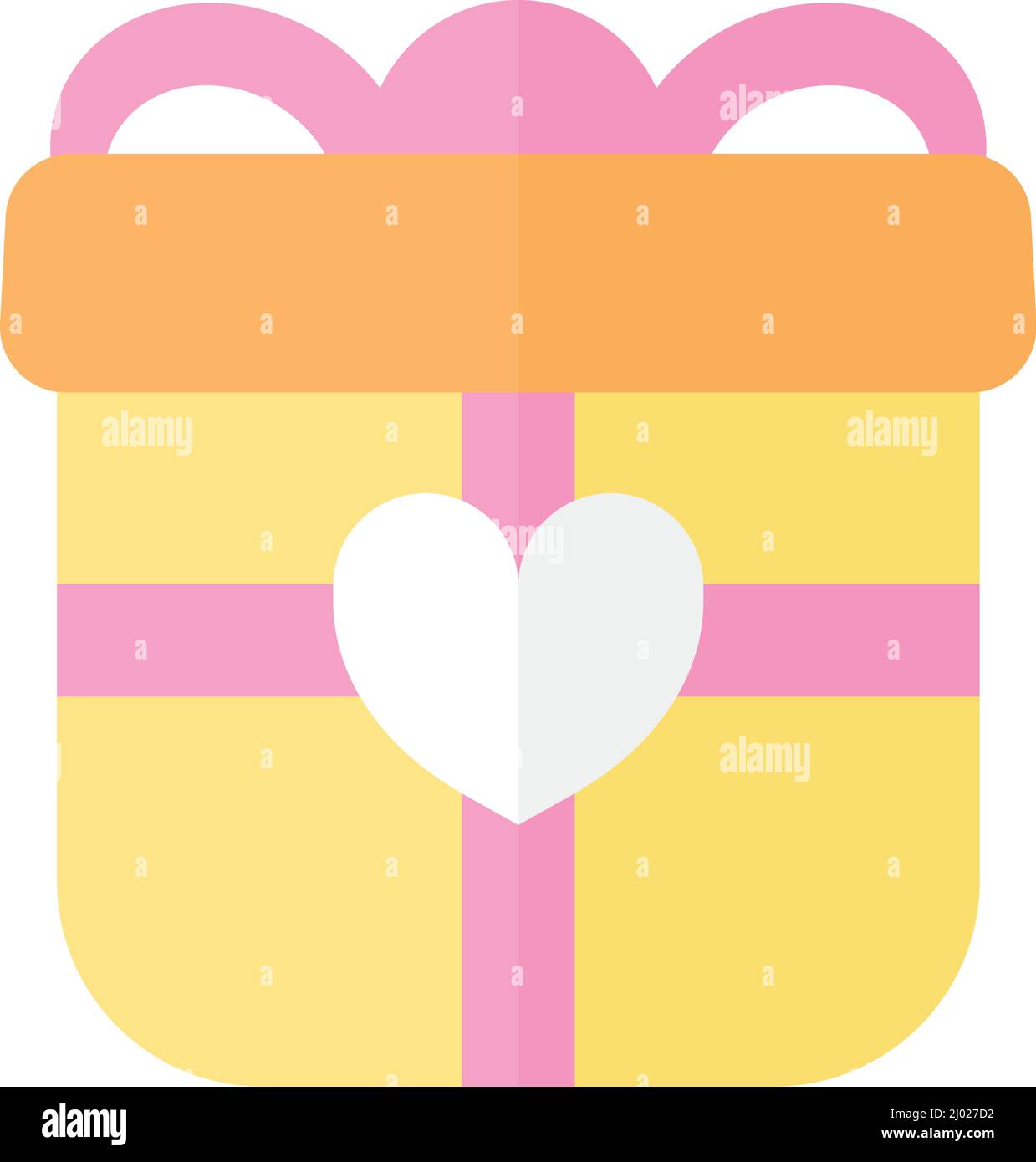 Closed gift box heart Stock Vector Images - Alamy