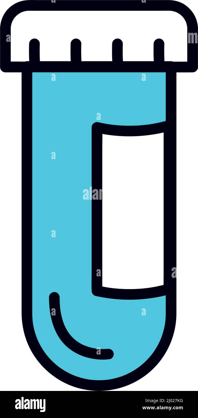 blue tube test science line style Stock Vector Image & Art - Alamy