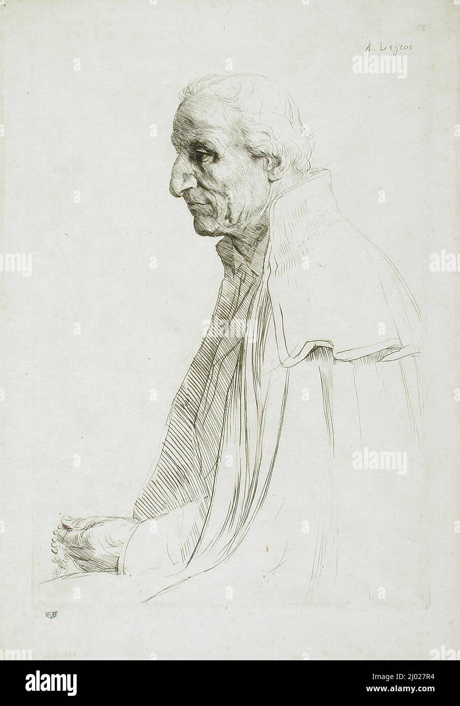 An Old Spaniard. Alphonse Legros (France, Dijon, active England, 1837 ...