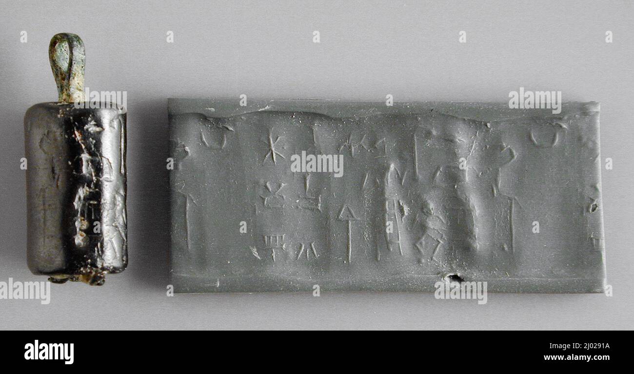 Cylinder Seal. Mesopotamia, Old Babylonian period, circa 2000-1600 B.C ...