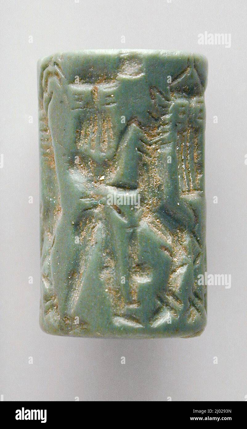 Cylinder Seal. Iran, Mesopotamia or Syria, Old Assyrian period, circa ...