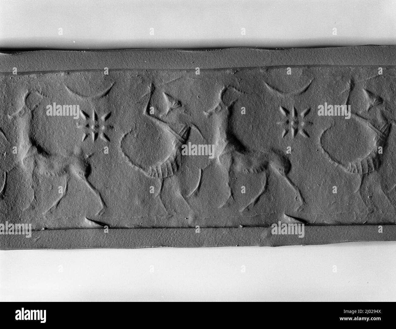 Cylinder Seal. Iran, Mesopotamia or Syria, Neo-Elamite period, circa ...