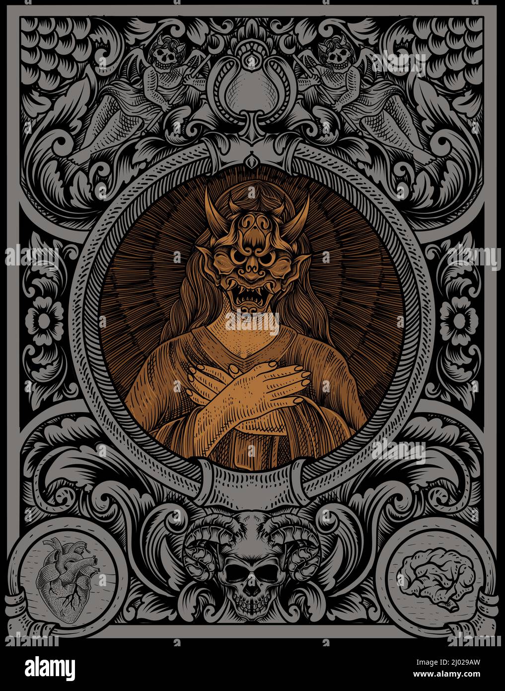 Virgin mary v Stock Vector Images - Alamy