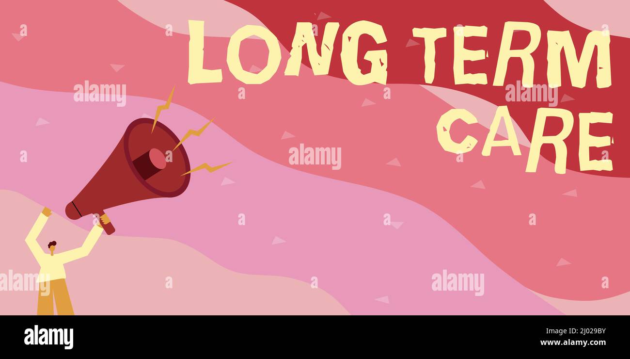 Text sign showing Long Term Care. Conceptual photo Adult medical ...