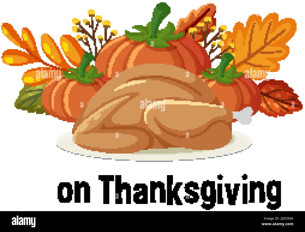 English prepositions of time with thankgiving seasons illustration ...