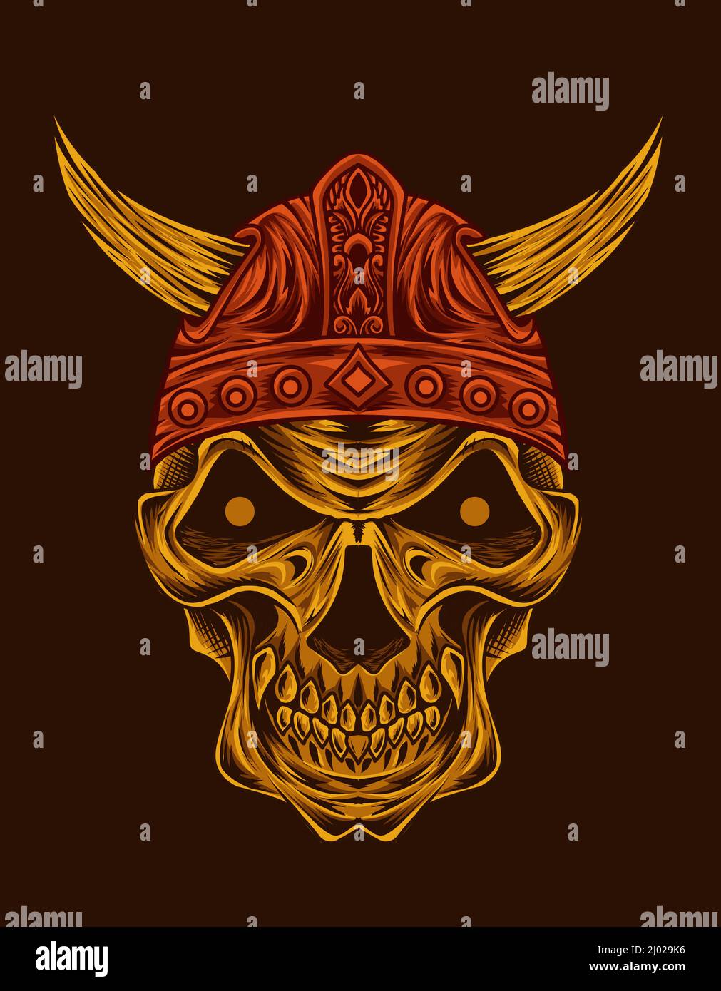 illustration vector viking skull head Stock Vector Image & Art - Alamy