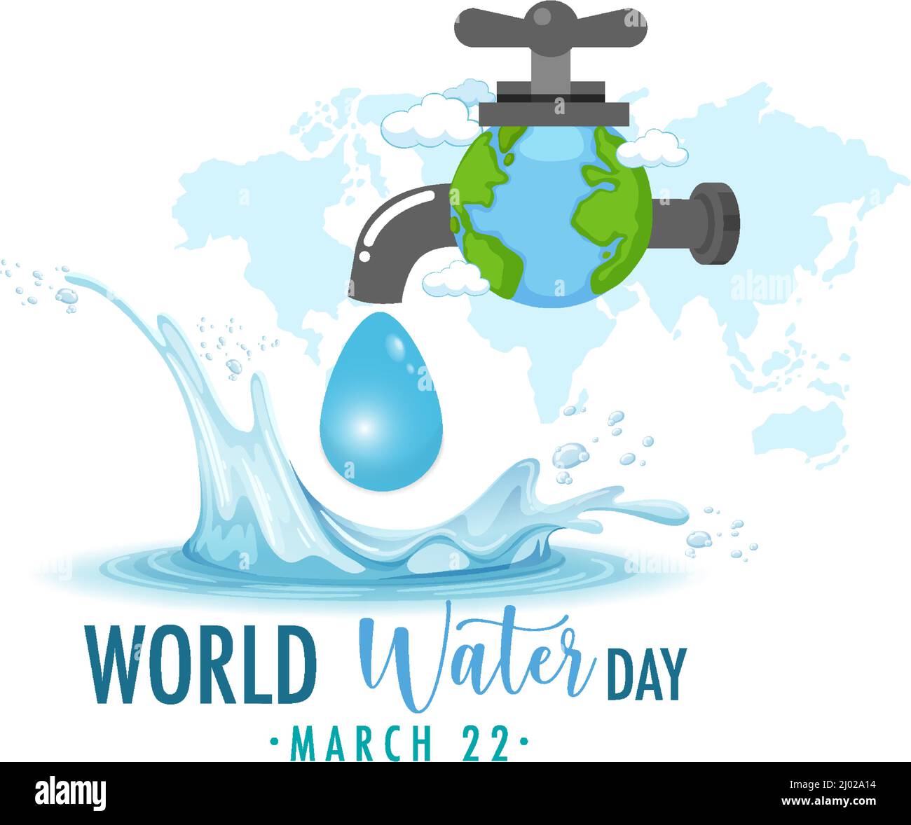 World water day icon illustration Stock Vector Image & Art - Alamy
