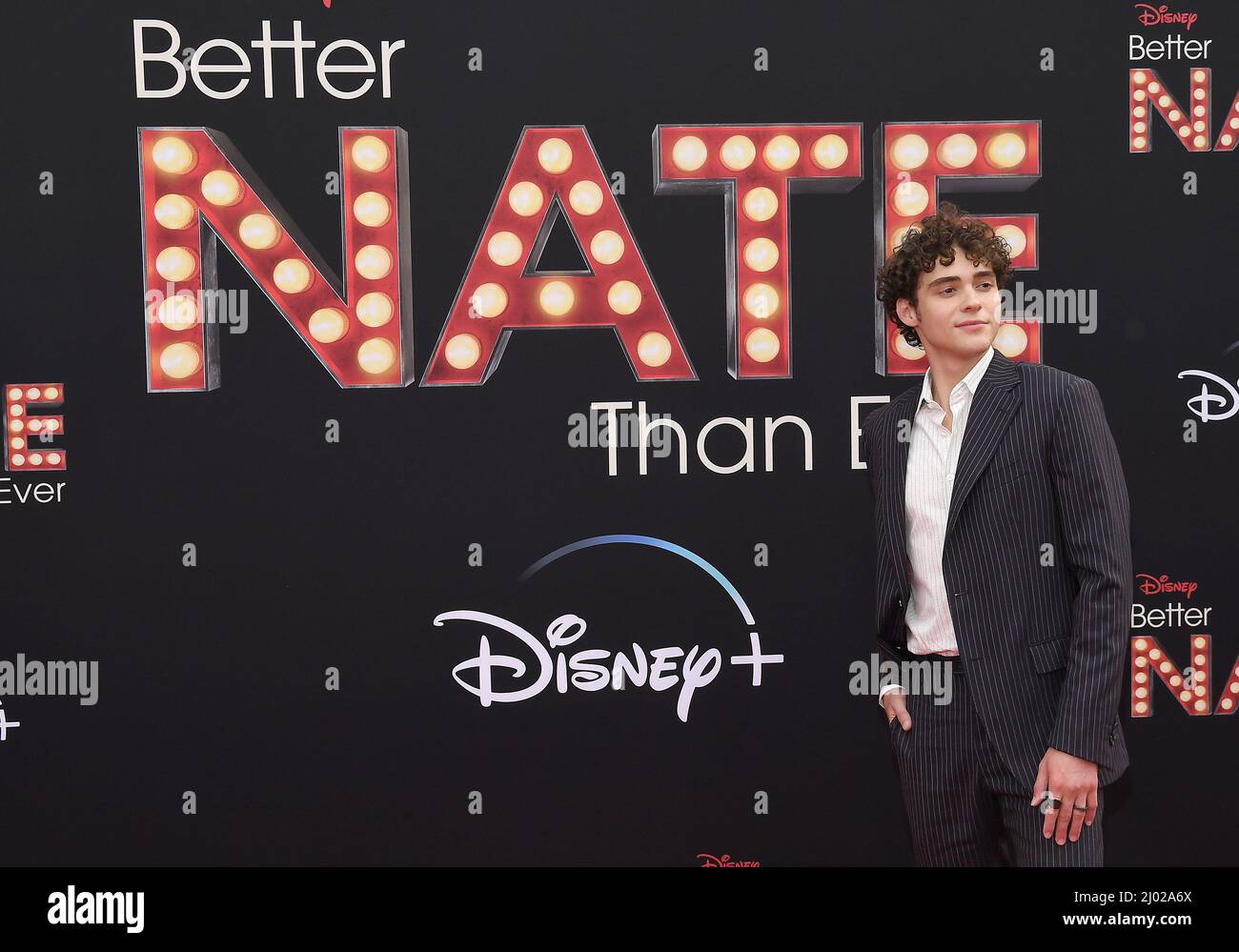 Hollywood, CA, US, March 15, 2022. Joshua Bassett arrives at Disney's ...