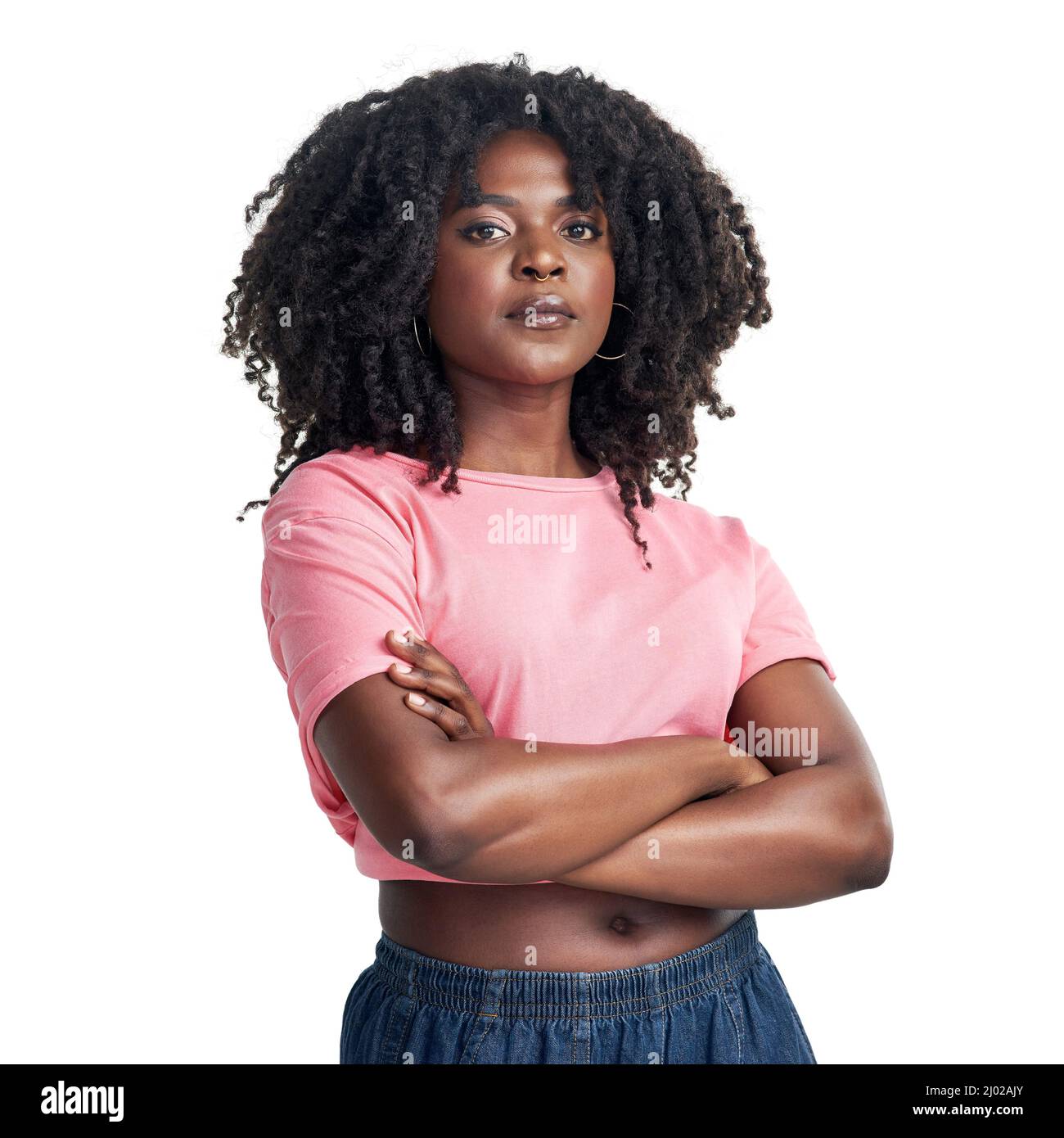 Stay strong and stand your ground. Studio portrait of an attractive ...