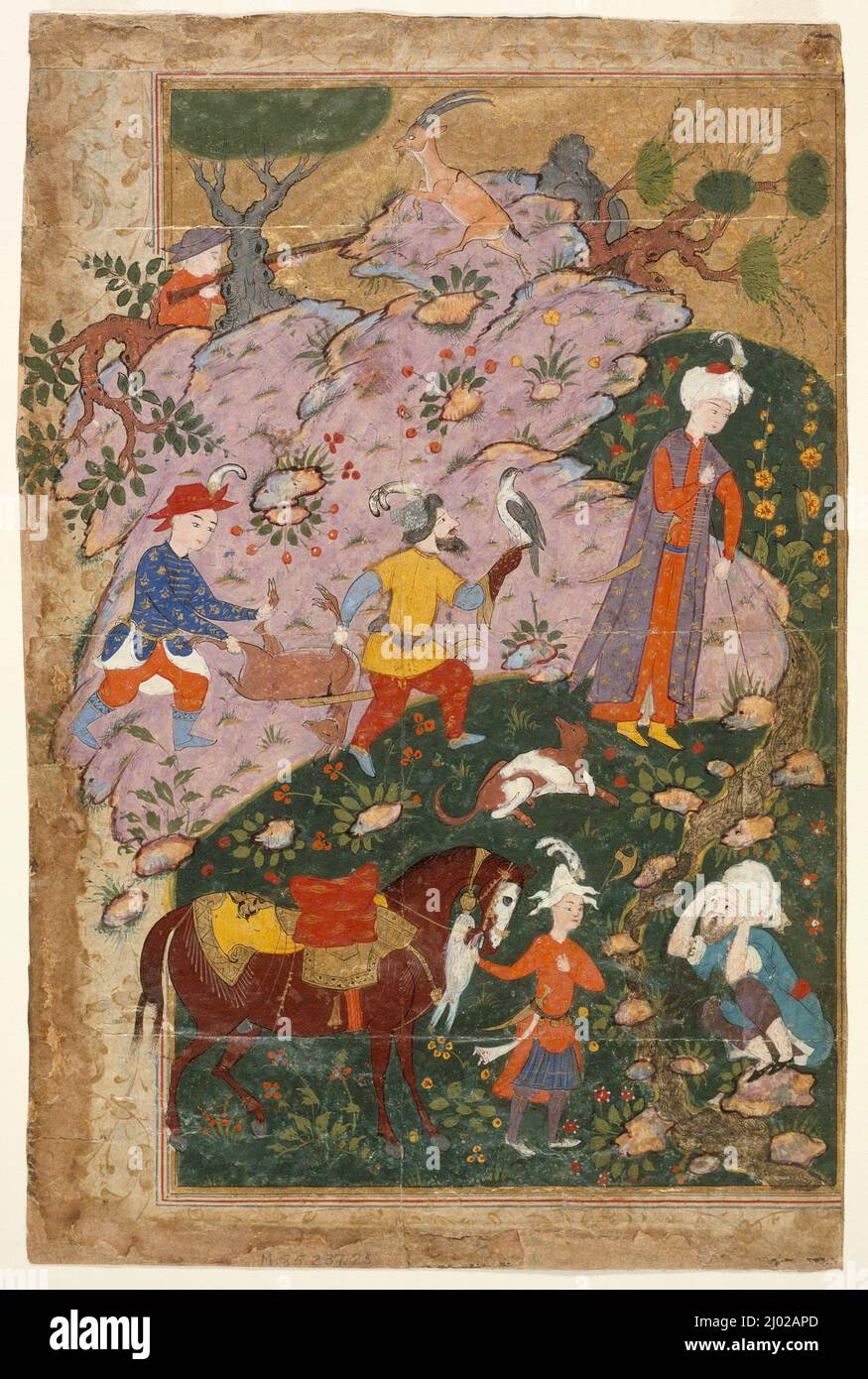 Courtier and attendants in a landscape hi-res stock photography and ...