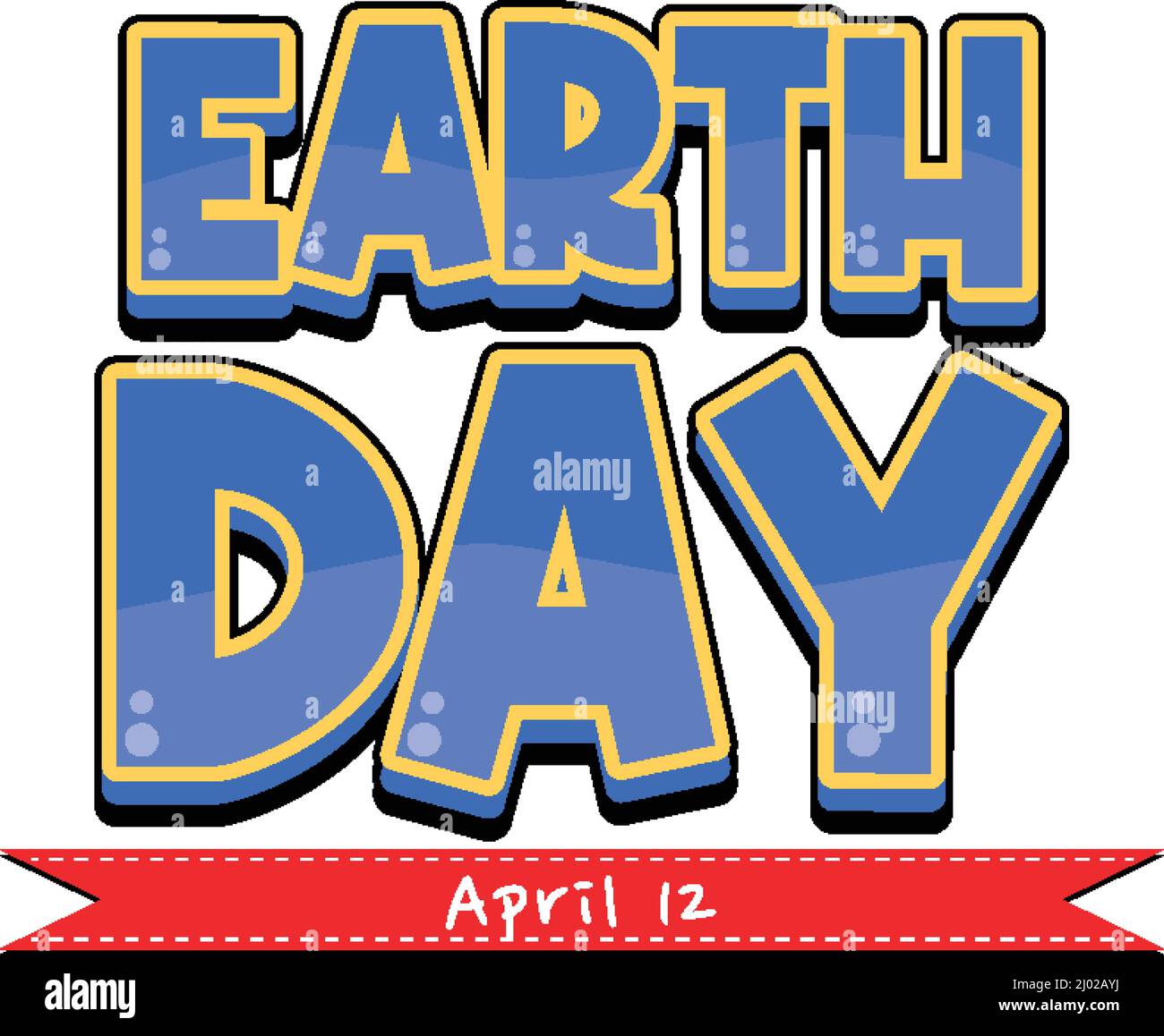 Happy earth day on April 22 poster design illustration Stock Vector ...