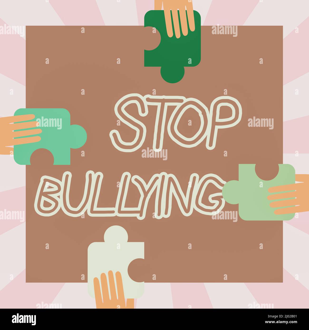 Hand writing sign Stop Bullying. Word for Fight and Eliminate this ...