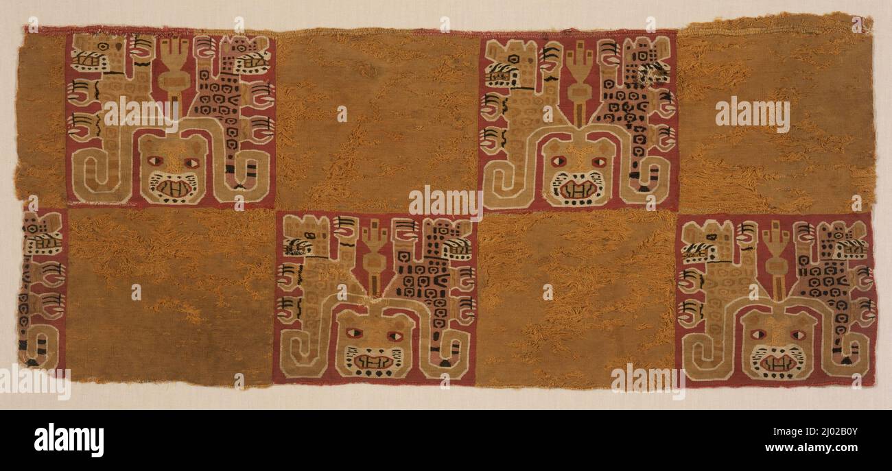 Textile Panel Fragment. Peru, South Coast, Wari, 600-850. Textiles ...