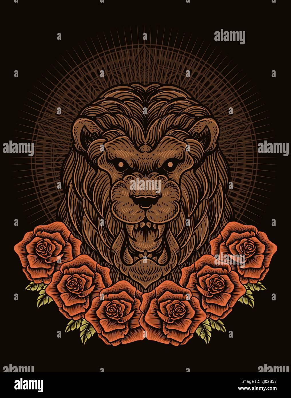 Engraved fur pattern Stock Vector Images - Alamy