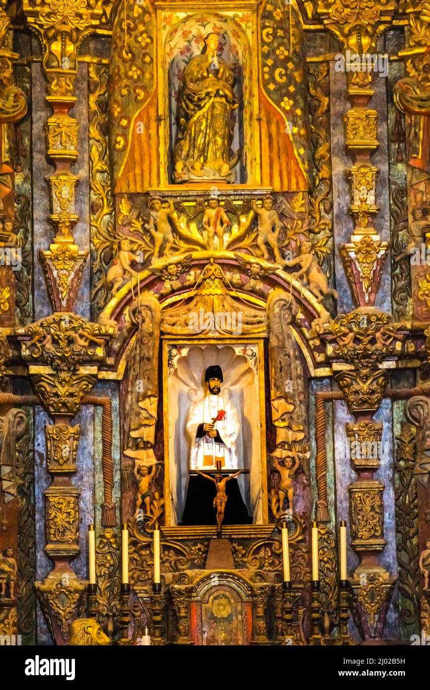 Saint Xavier Statue Altar Basilica Mission San Xavier del Bac Catholic ...